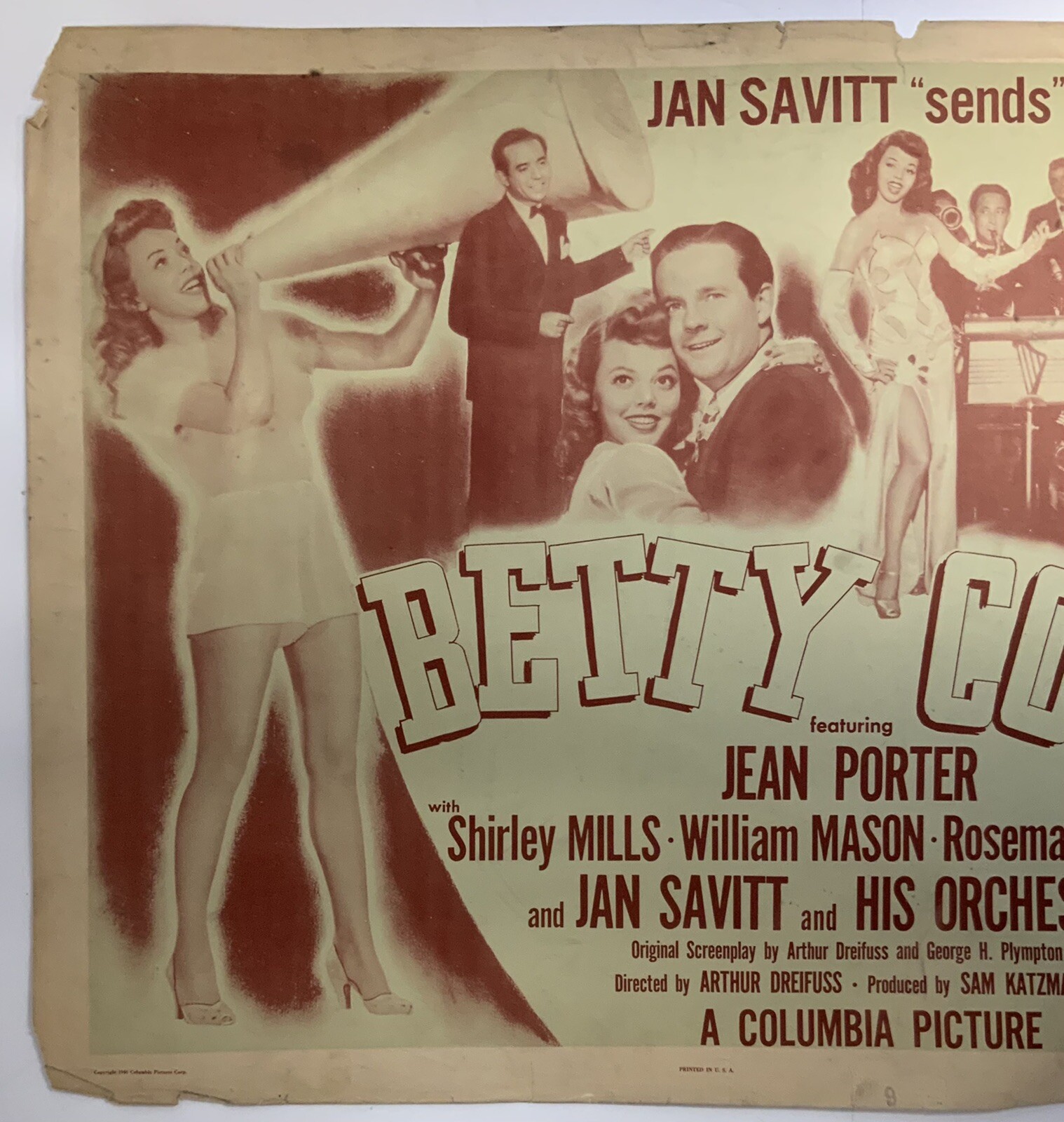 Betty Coed 1946 Original Movie Poster Jean Porter Shirley Mills ...