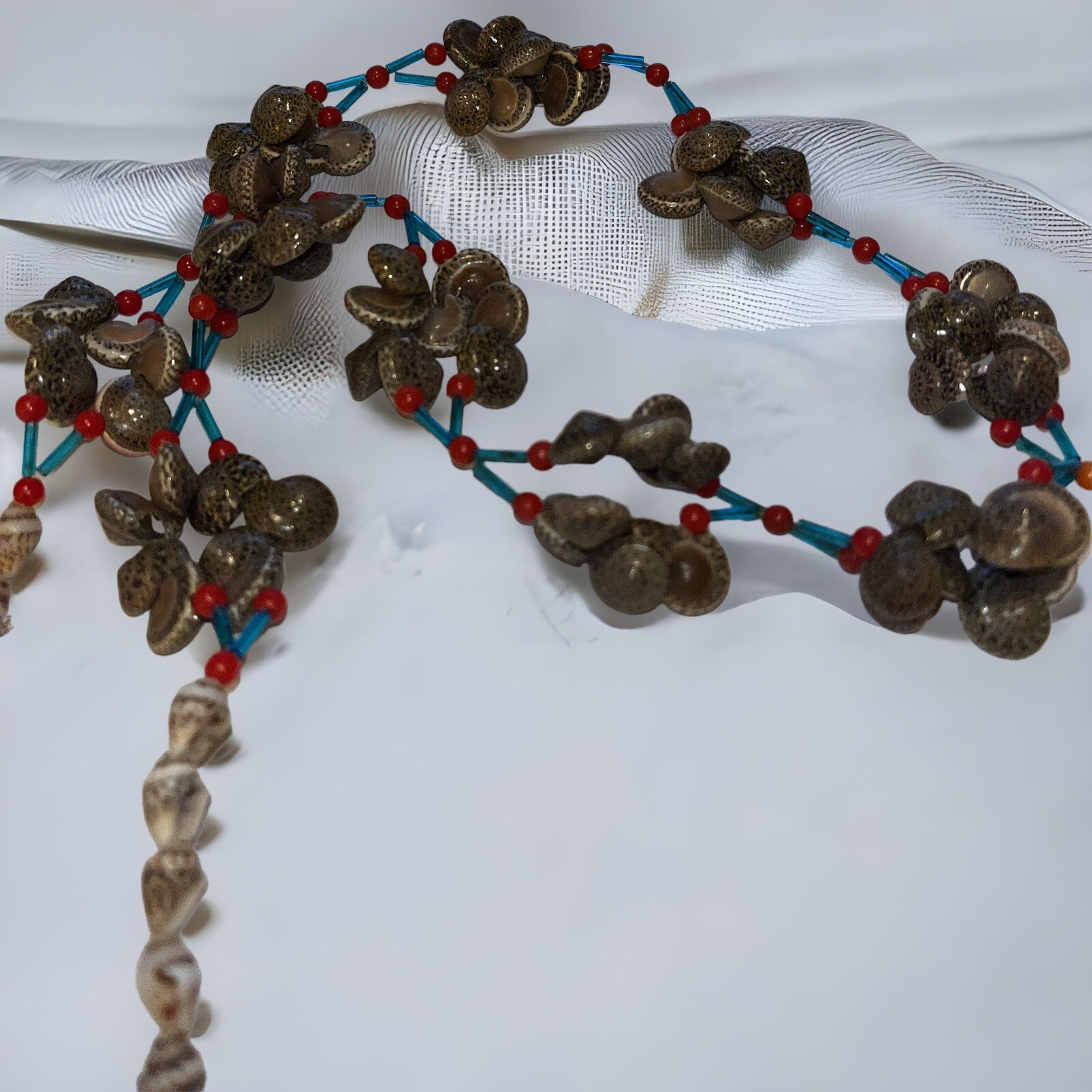 HM 17" BOHO Bohemian Ethnic Hawaiian Surfer Beaded Se… - Gem
