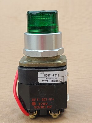 A-B 800T-PT16G 30.5mm Push to Test Pilot Light Green Cap | eBay