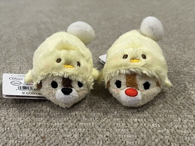Japan Disney Store 2016 Easter Chicken Chip & Dale S Tsum Tsum Plush ...