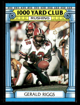 1987 Topps #8 Gerald Riggs 1000 Yard Club Card Atlanta Falcons | eBay