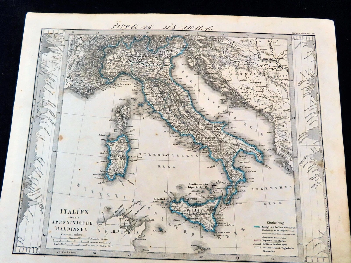 Apennines Mountains Map