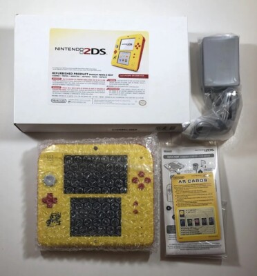 Nintendo 2DS SUPER MARIO MAKER 3DS Edition Red & Yellow Handheld System ...