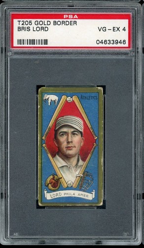 1911 T205 Gold Border Baseball Bris Lord PSA 4 | eBay