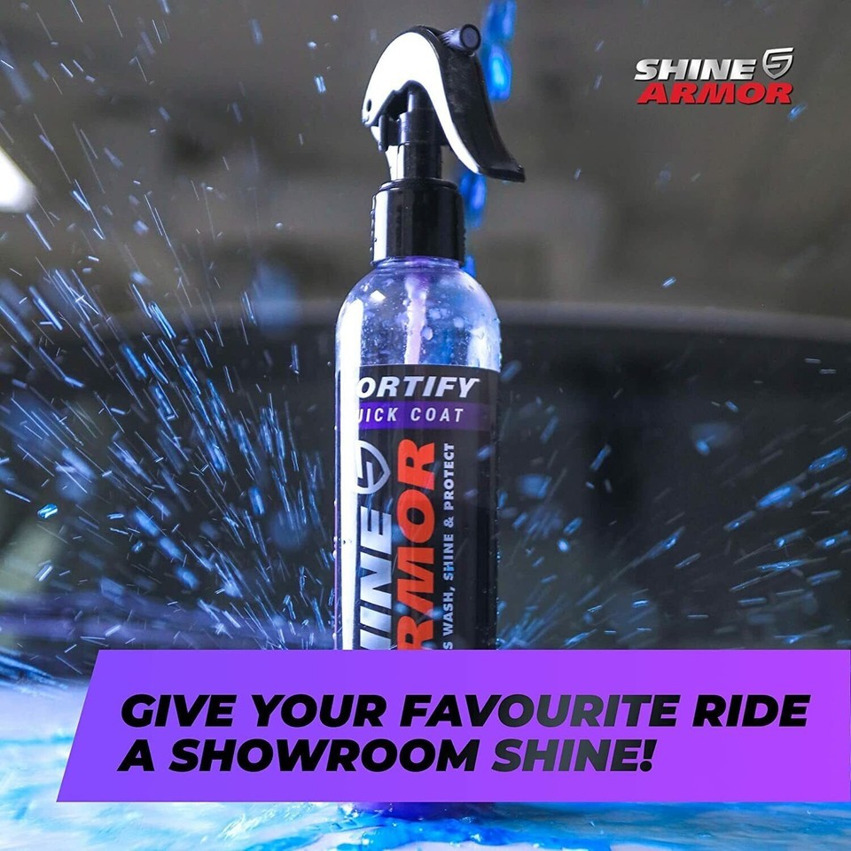 SHINE ARMOR Ceramic Coating Fortify Quick Coat Car Wax Polish Spray 8 ...