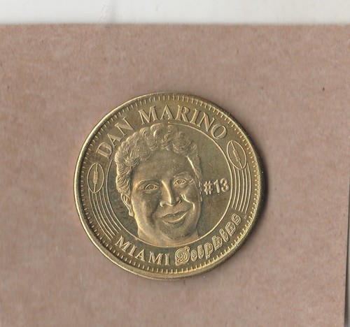 1996 Pinnacle QB Club Dan Marino(a) bronze coin | eBay
