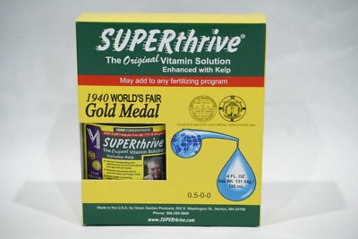 Superthrive 4 oz. Original Vitamin Solution Kelp Hydroponics Fertilizer New Box 72532000148| eBay