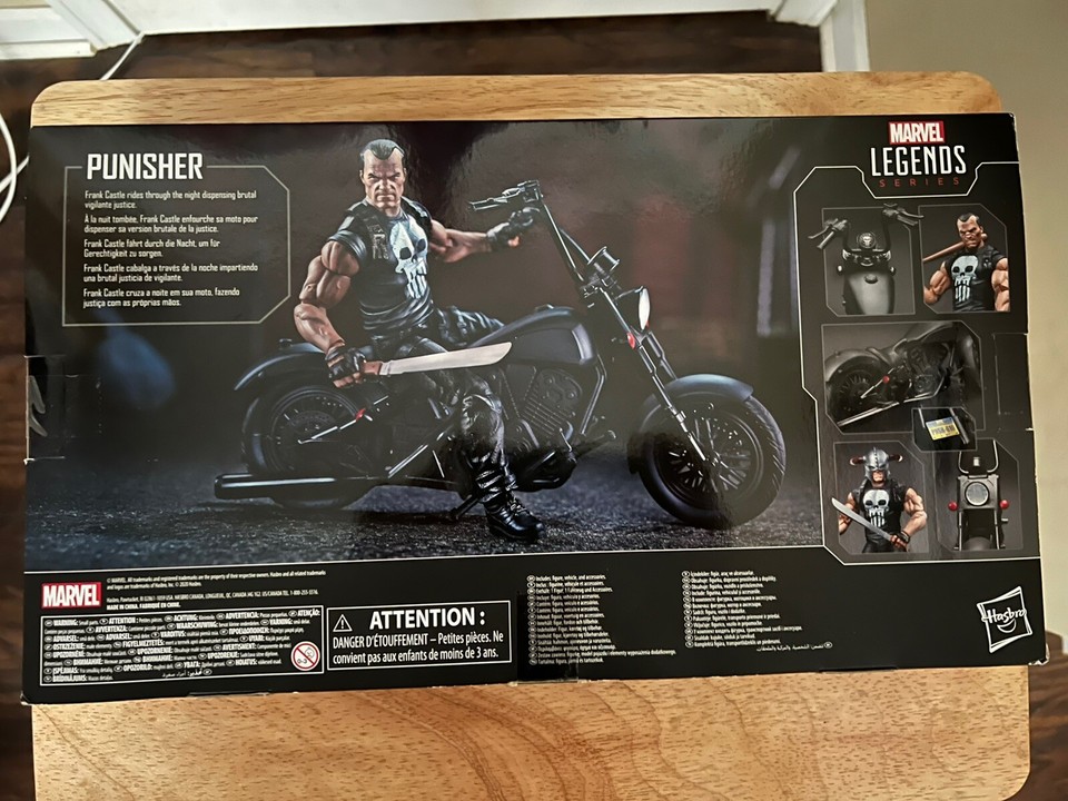 Marvel Legends Series The Punisher With Motorcycle 6” Hasbro 2020 Brand ...