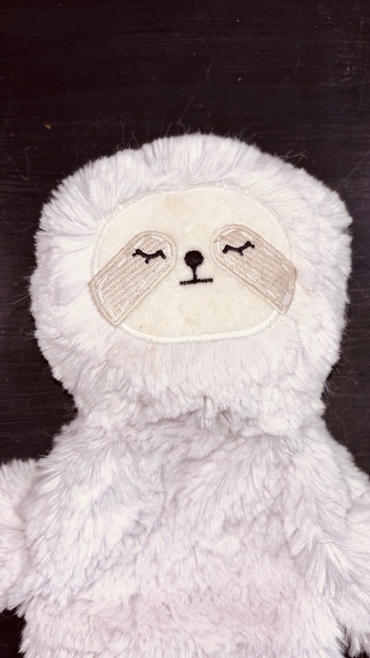 Slumberkins Sloth Snuggler Lovey Security Blanket Toy Cream Soft | eBay