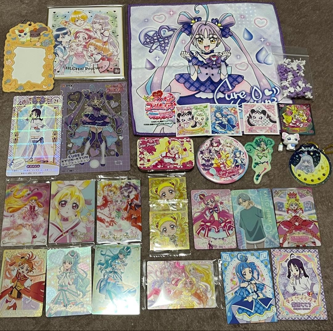 Precure Wafers Cards Stickers Towels Badges Collectible Set Authentic ...