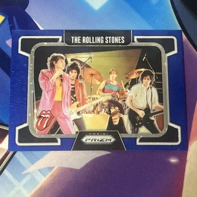 2025 Panini Prizm The Rolling Stones Blue Confetti #68 THE ROLLING ...