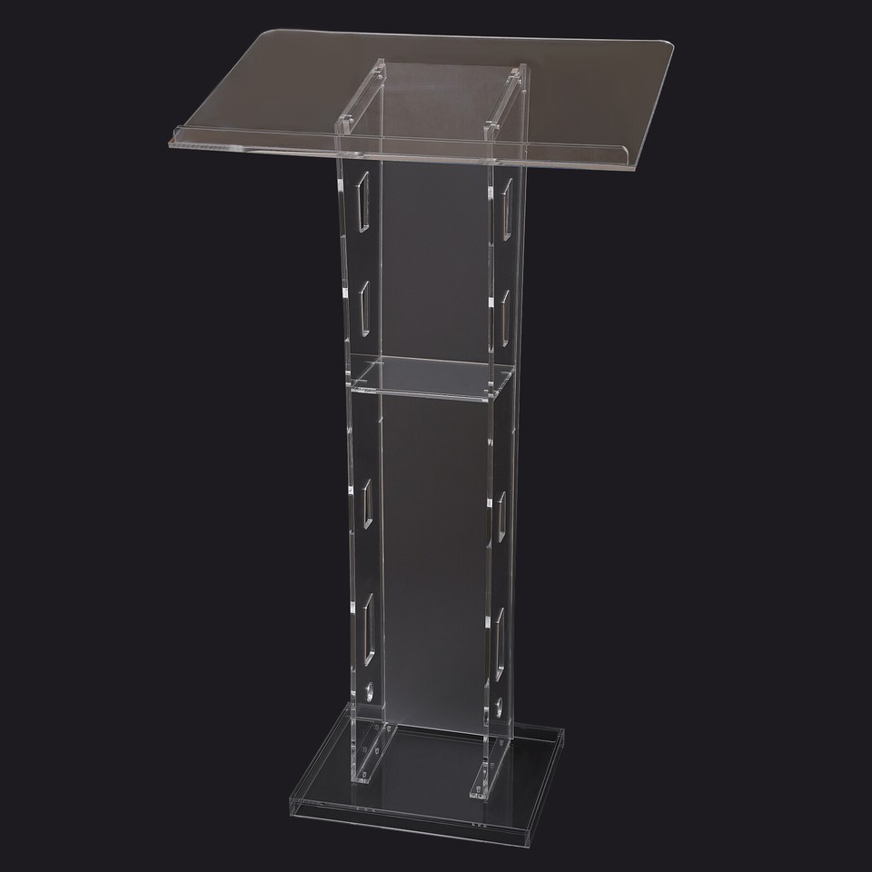 Modern Acrylic Podium Clear Pulpit Conference School Church Lectern | eBay