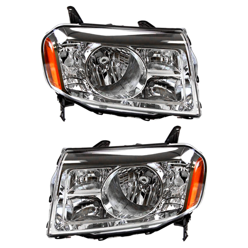 PAIR OF HEADLIGHTS FOR HONDA PILOT TOURING LX EX EXL SPORT 2009 2010 ...