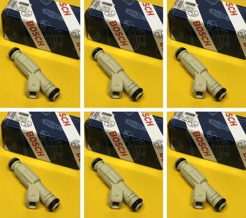 347cc Fuel injectors x 6 for BMW E30 + E36 325l 2.5L 85-95 New Bosch 2 ...