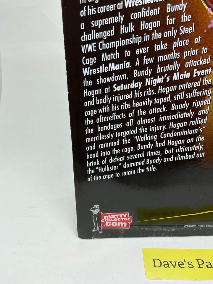 WWE Elite Legends Mattel Matty Collector Exclusive King Kong Bundy JW ...