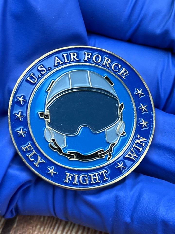 US Air Force Challenge Coin Fly Fight Win USAF | eBay