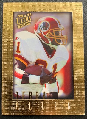 1996 FLEER ULTRA SENSATIONS GOLD TERRY ALLEN WASHINGTON REDSKINS #99 EX ...