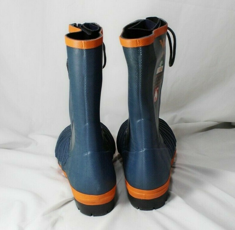 Viking Steel Toe Rubber BOOTS Rigger Firewall Fire Resistant Blue ...