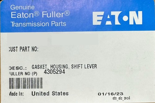 4305294 / 85102664 Genuine Eaton Shifter Level Housing Gasket OEM - New ...