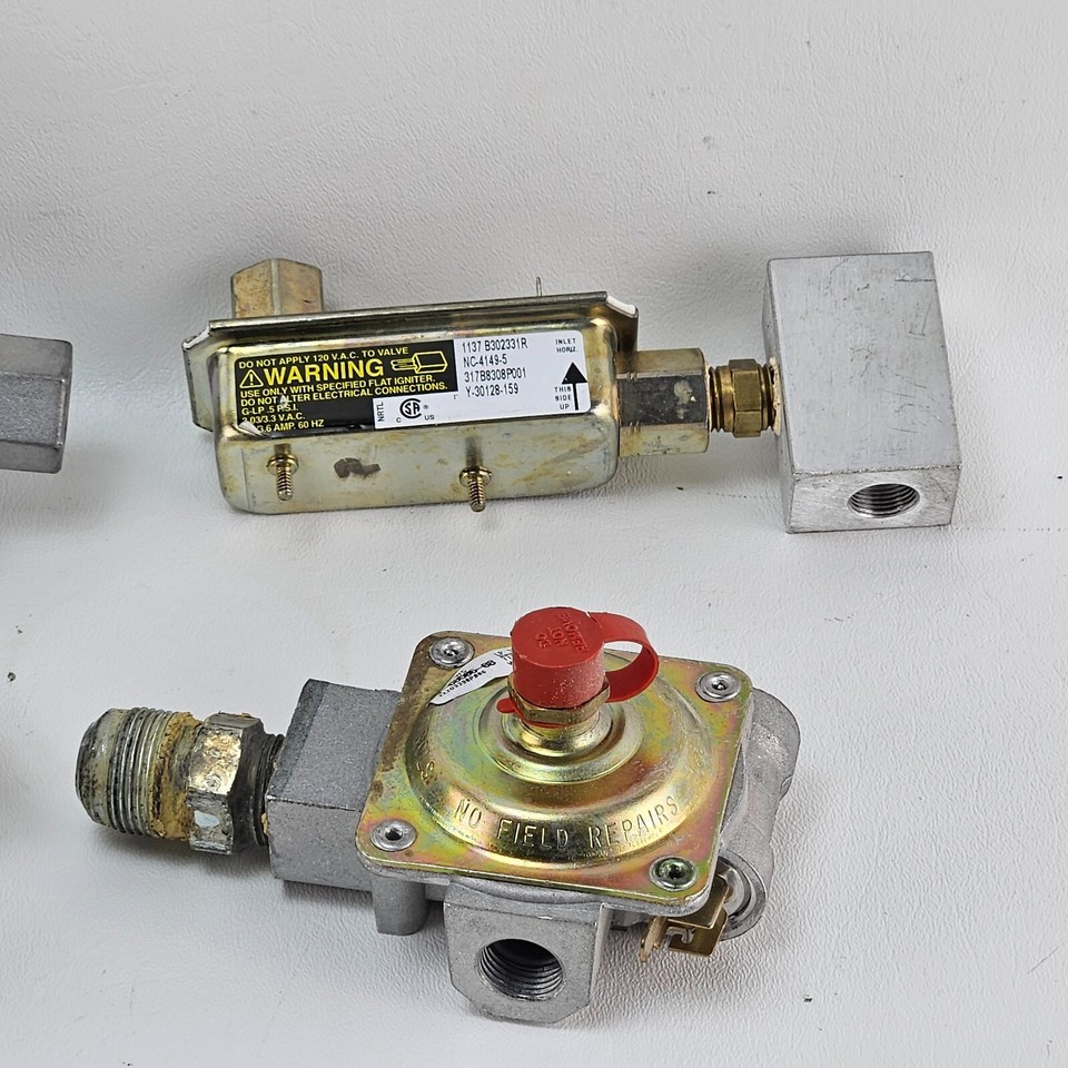 Genuine GE Range Oven Gas Valve + Pressure Regulator Set # WB21K10160 ...