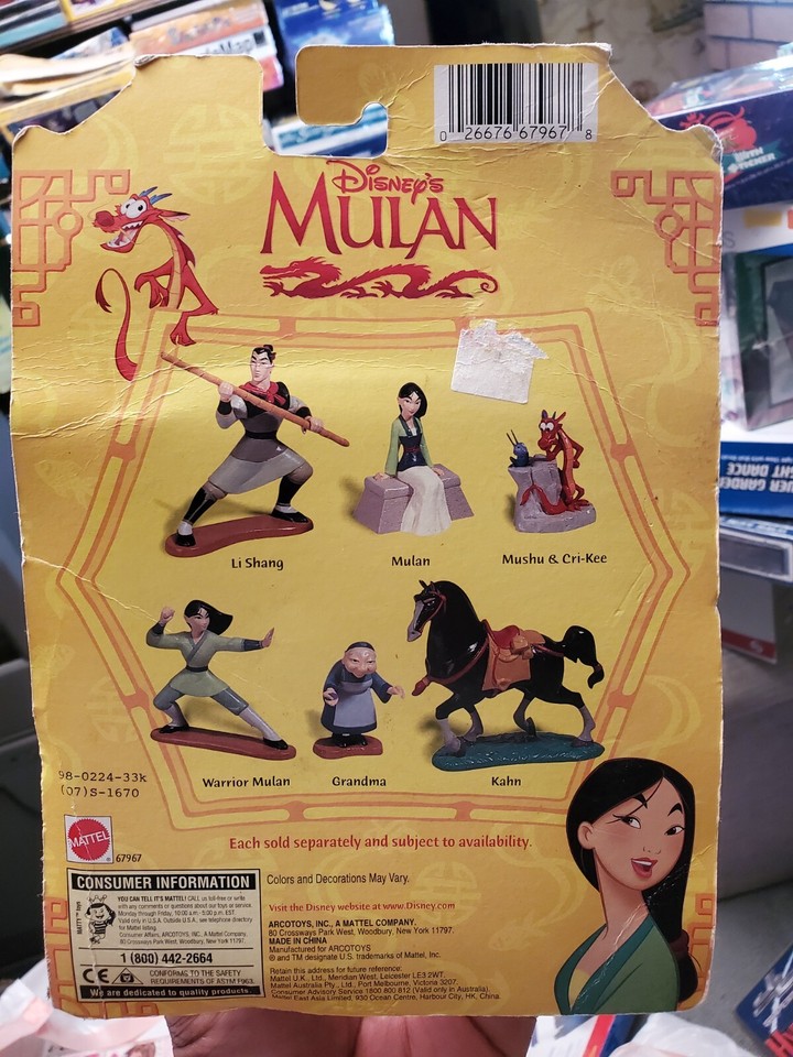 Disney's Mulan Collectibles Figure 3-pack: Mulan, Grandma, Kahn ...