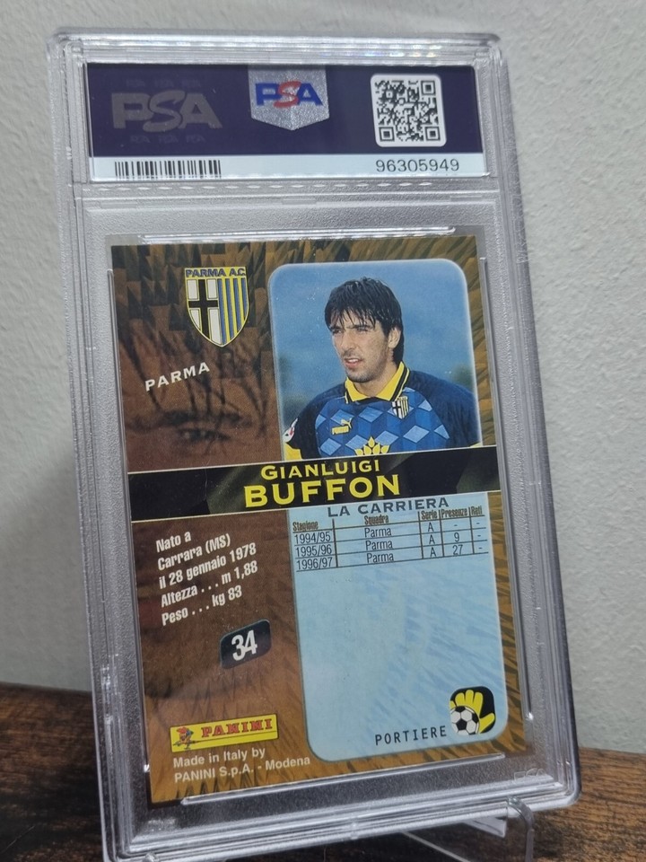 1997 Panini Calcio Cards 98 Gianluigi Buffon #34 Rookie PSA 9 | eBay