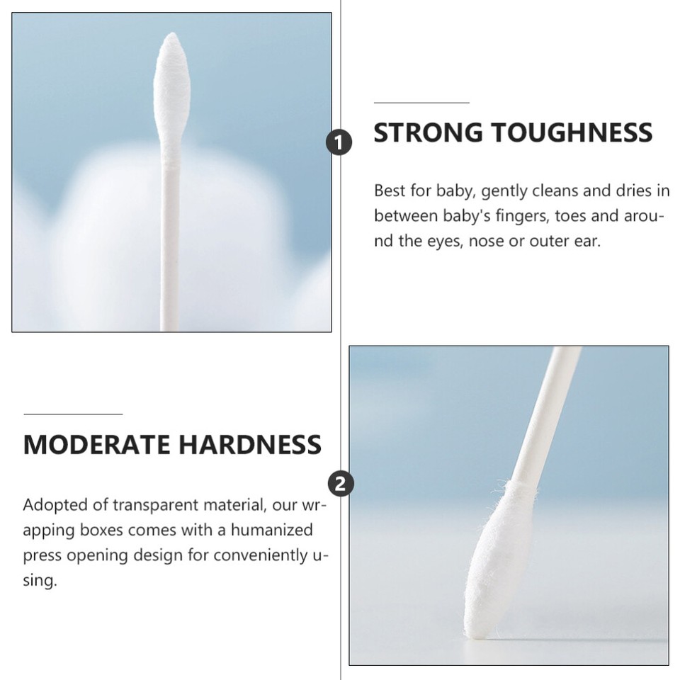 2 Boxes Make Up Swabs Safety Cotton Buds Makeup Removal Swabs | eBay UK