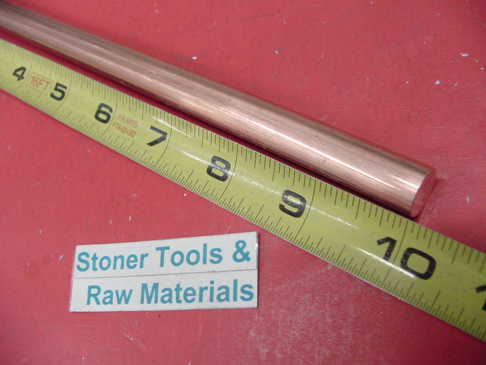 1/2" C110 COPPER ROUND ROD 10" long H04 Solid .50" OD CU New Lathe Bar ...