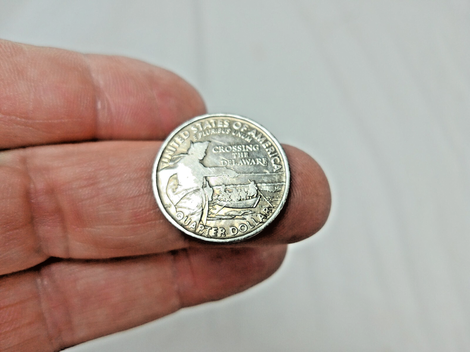 2021 D Quarter Error US Coin crossing the Delaware SMOOTH EDGE RIM ...