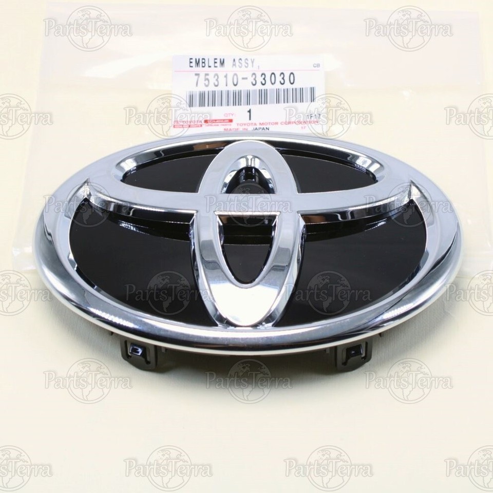 New GENUINE OEM Toyota Front Radiator Grille Emblem Symbol "T" 75310 ...