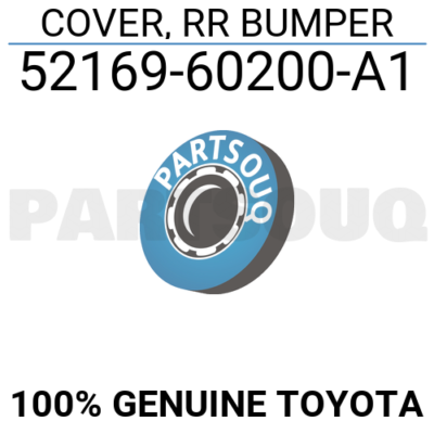 5216960200A1 Genuine Toyota COVER, RR BUMPER 52169-60200-A1 | eBay