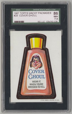 Topps 1967 Wacky Packages Original Die-Cut #29 Cover Ghoul SGC 7.5 NM+ ...