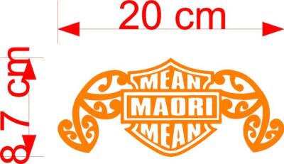 MEAN MAORI MEAN BUMPER STICKER,VINYL DECAL,WINDOW STICKER,LAPTOP ...