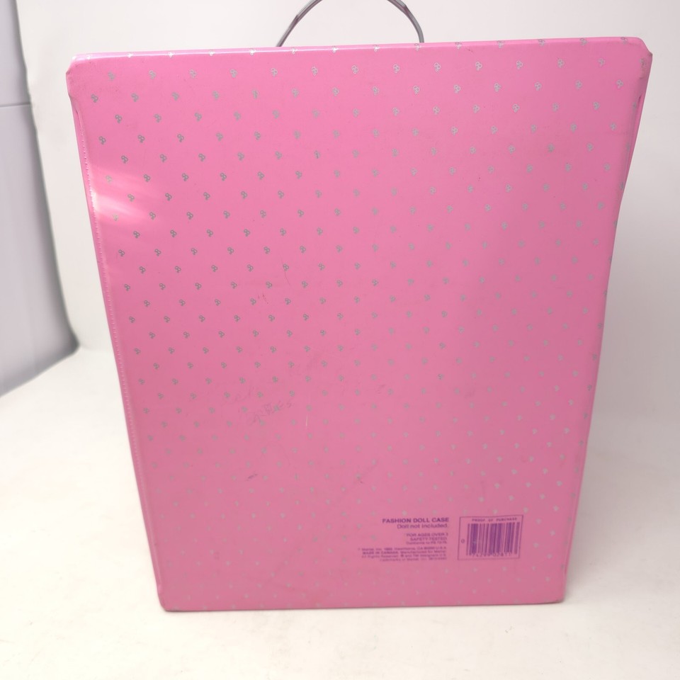 Vintage 1985 Mattel BARBIE Pink Double FASHION DOLL CASE Carrying Trunk ...