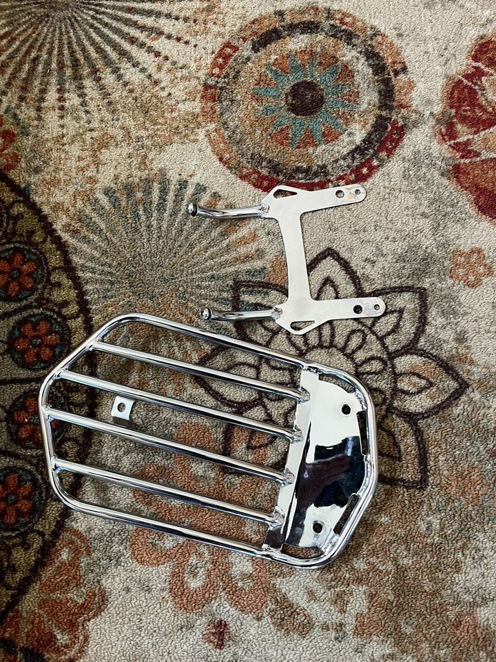 Indian Luggage Chrome Rack Chieftain with/hardware used 150 Miles | eBay