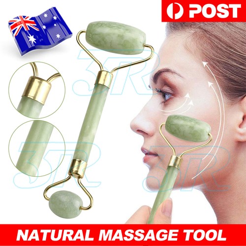 Jade Face Massage Roller Facial Massager Beauty Tool Body Eye Neck Hand ...