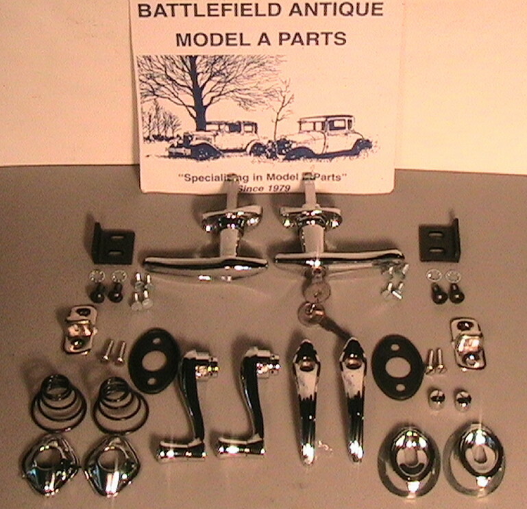 1930-1931 Model A Ford Door & Window Handle Inside & Outside Door ...