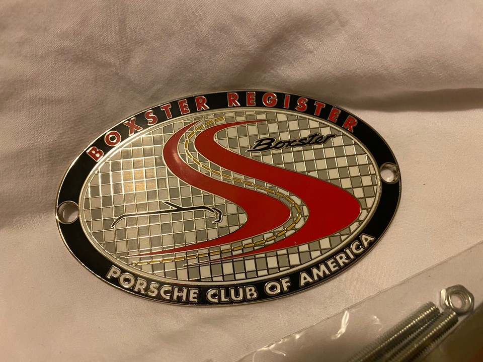 Official Porsche PCA Boxster Car Club America Grill Badge Emblem Hood ...