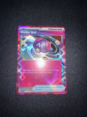 Pokémon TCG Master Ball 153/162 Temporal Forces Ace Spec Holo Rare NM ...