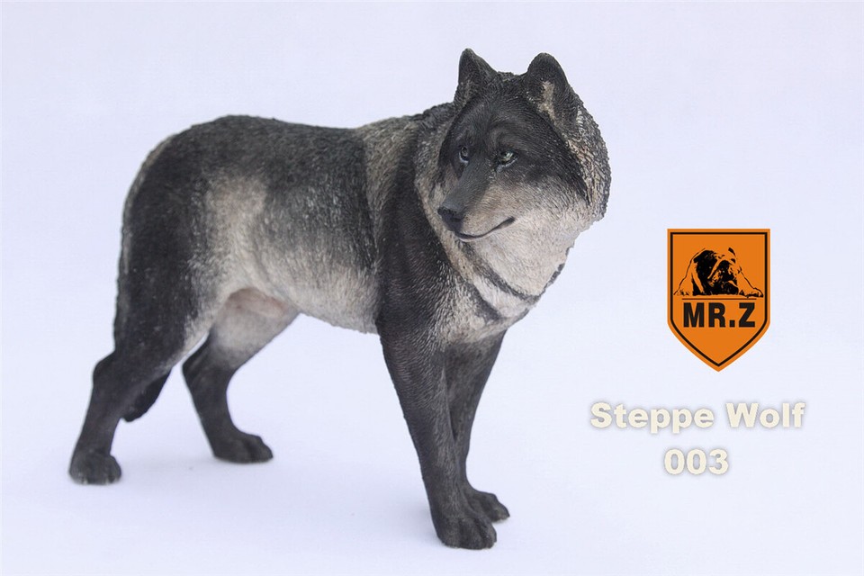 Mr.Z 1:6 Scale Steppe Wolf Model Wild Animal Figure Toy Collection ...
