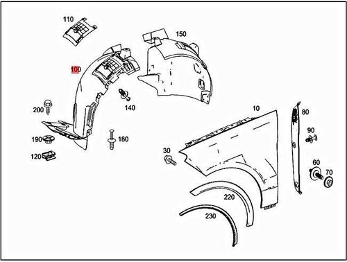Genuine MERCEDES W166 GLE W166 M-CLASS Wheel arch cover 1668800505 | eBay