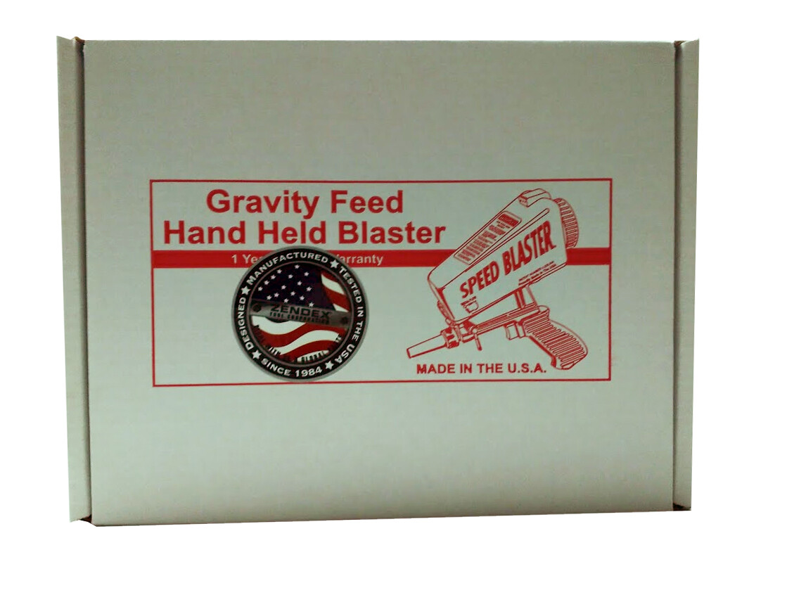 Zendex Speed Blaster Abrasive Media Handheld Red 007R - Gravity Feed ...