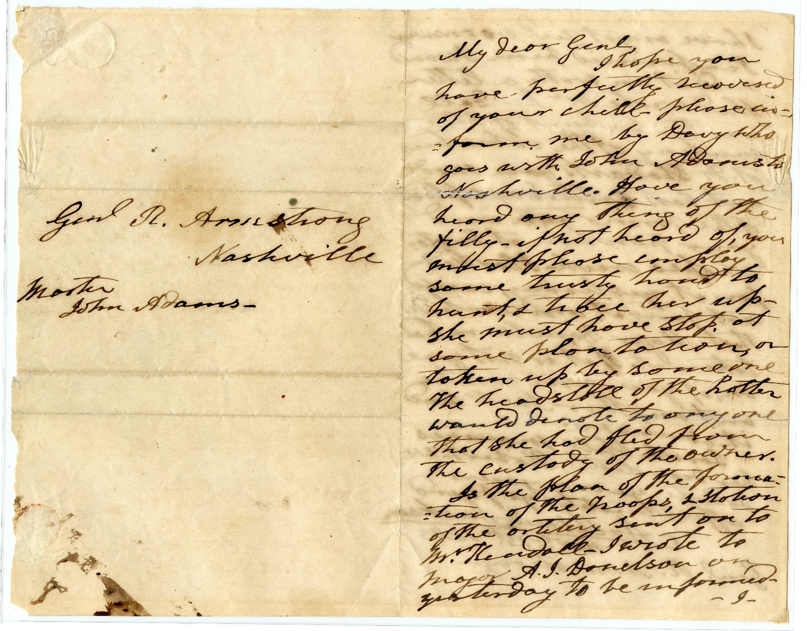 ANDREW JACKSON - AUTOGRAPH LETTER SIGNED November 15th, 1843 | eBay