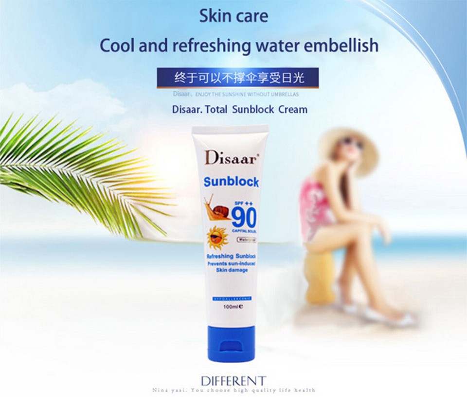 DISAAR Sunscreen Cream Refreshing Sunblock SPF90++ Protection ...