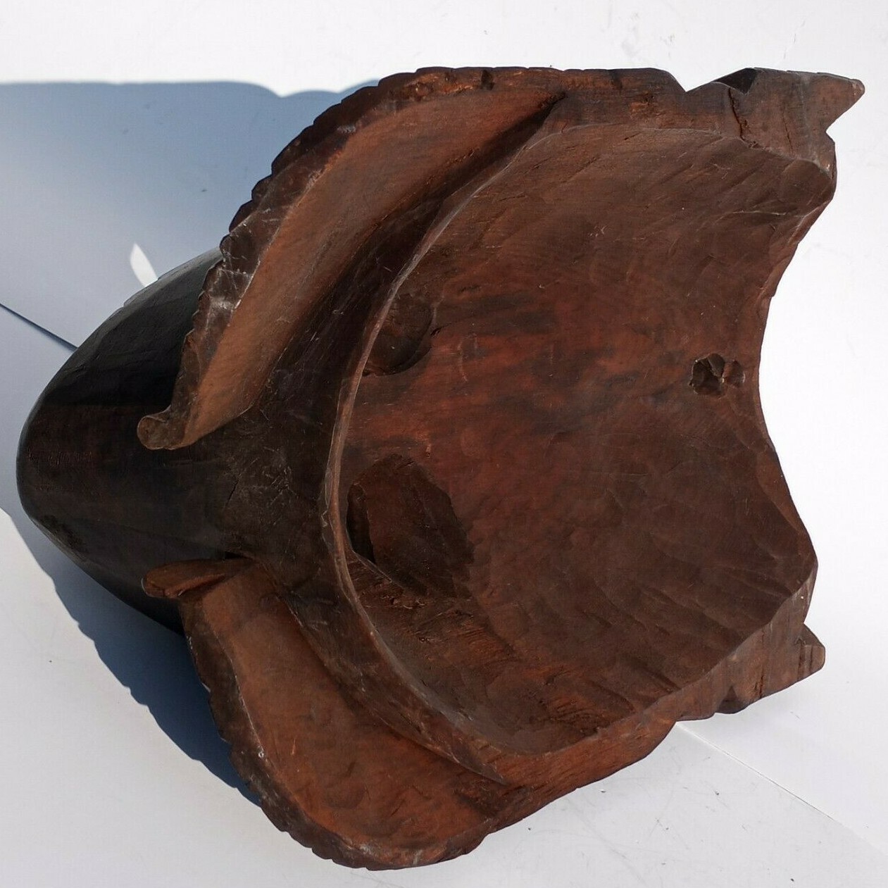 Guatemalan hand carving Wood Mask Mayan folks art Kukulkan chief ...