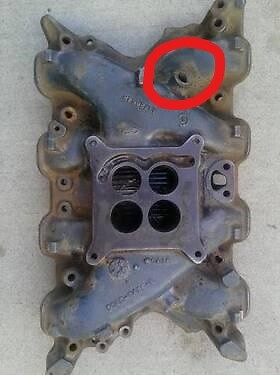 351c Intake manifold vacuum bung / block off plug 4V Cleveland Xw XY XA ...