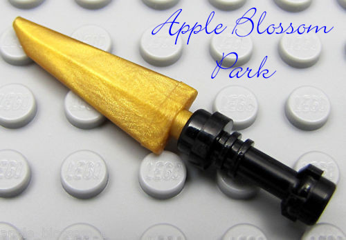 NEW Lego Ninja Minifig GOLD NICK DAGGER - Ninjago Blade Knife Tool ...