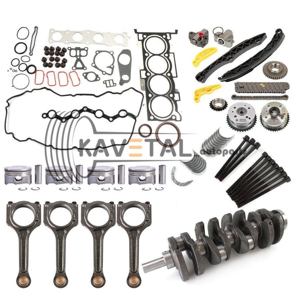G4KH 2.0L Engine Overhual Rebuilding Kit w/ Crankshaft & Conrods For ...