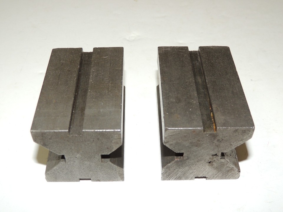 Set of (2) Rectangular V Blocks Machinist Workholding Setup Machinist ...
