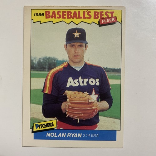 1986 Fleer Baseball Nolan Ryan Baseball's Best # 30 Houston Astros Card VG | eBay
